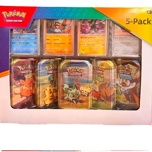 Pokemon | Toys | Nwt Pokemon Scarlet Violet Series 5pack Mini Tins 4 ...
